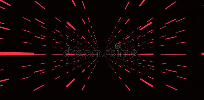 Thousands of Souls in the Form of Long Red Rays Fly through the Black ...