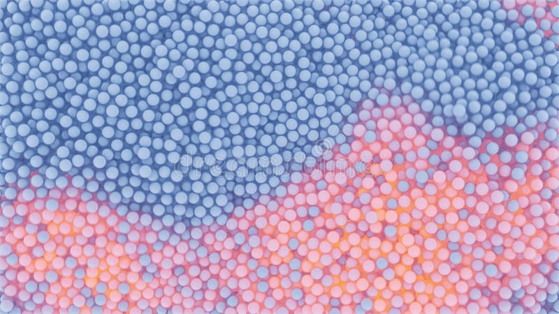 Thousands of Spherical Particles Forming an Abstract Background. 3D ...