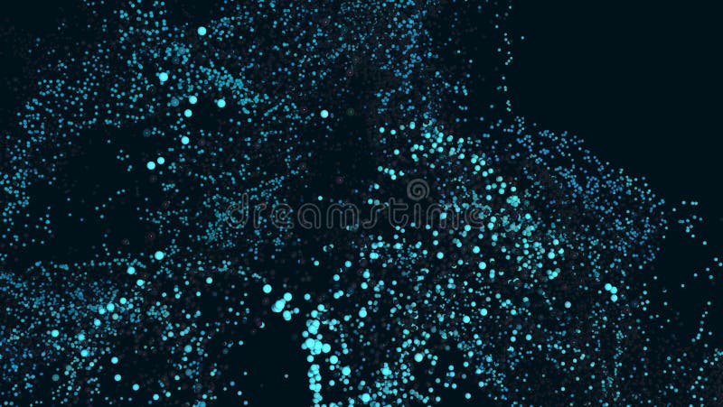 Thousands of Tiny Particles Digital Multicolored Background Stock ...