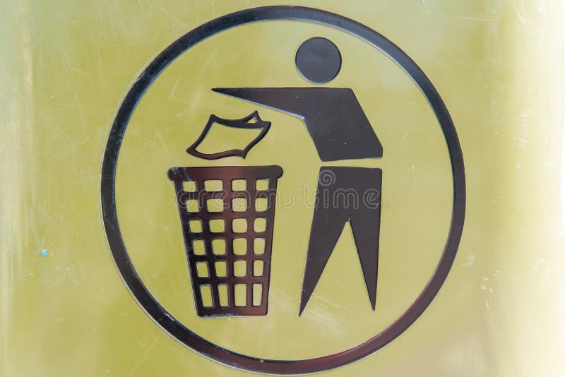 Thrash can stock photo. Image of trashcans, object, golden - 18887072