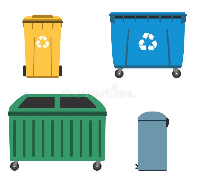 Simple Garbage Container Stock Illustrations – 10,390 Simple Garbage ...