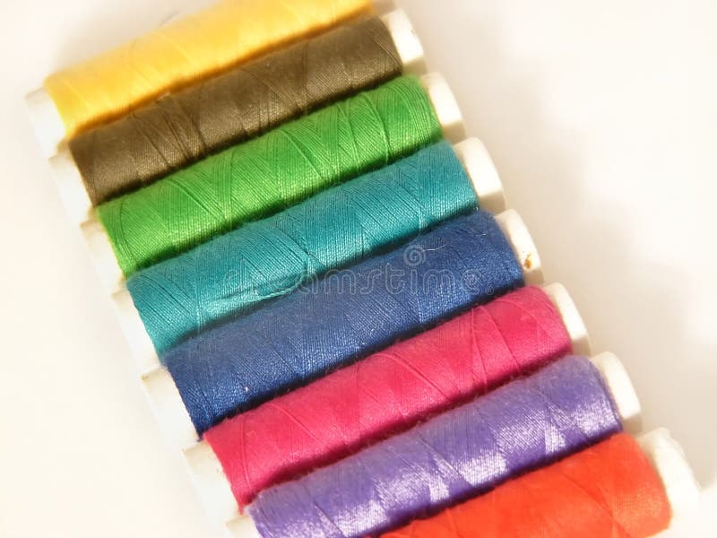 Thread stock image. Image of spools, mend, sewing, needle - 56587