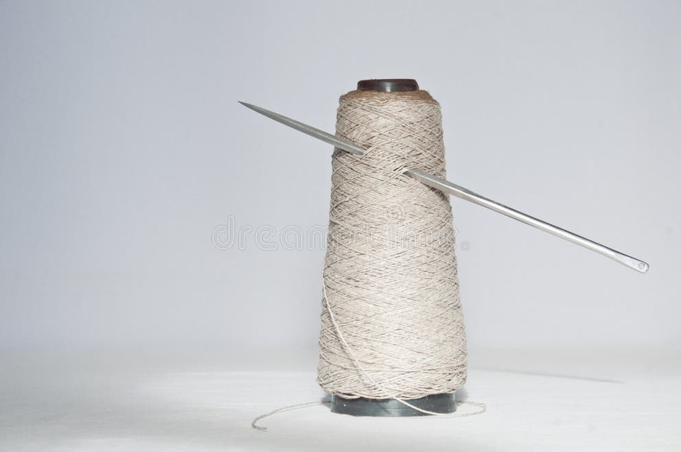 Thread, awl, needle stock image. Image of ancient, fashioned - 67797173