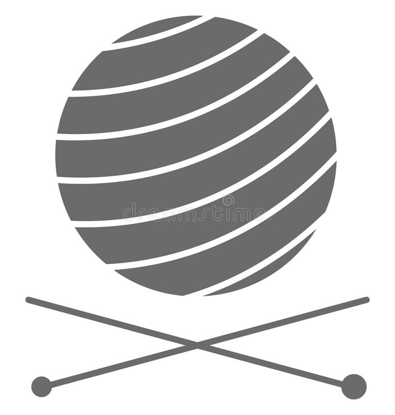 Thread Ball Isolated Vector Icon for Sewing and Tailoring Stock Vector ...