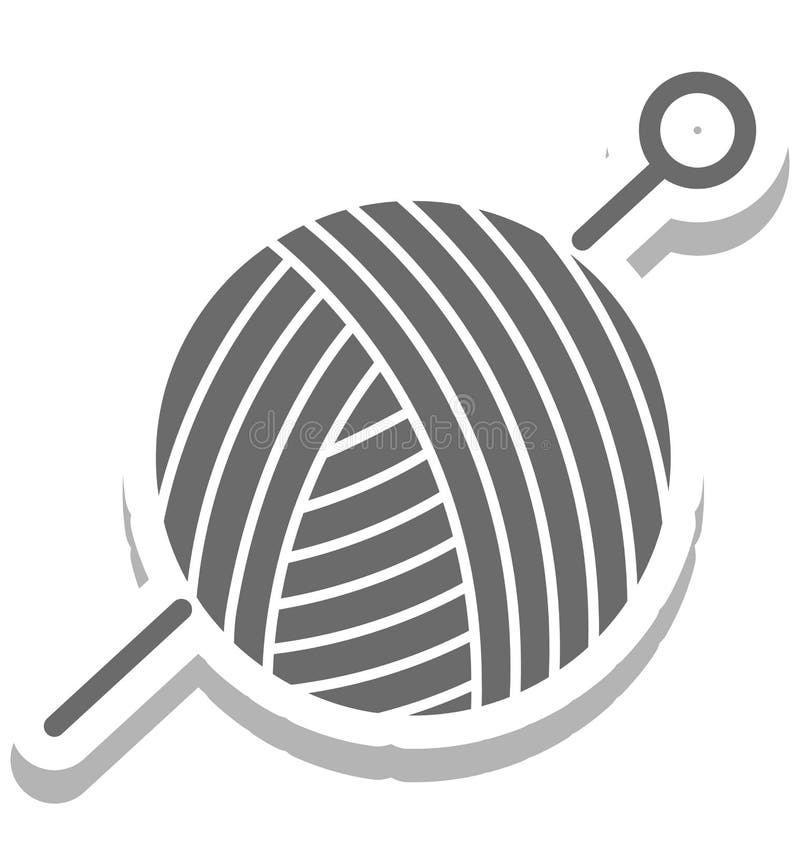 Thread Ball Isolated Vector Icon for Sewing and Tailoring Stock Vector ...