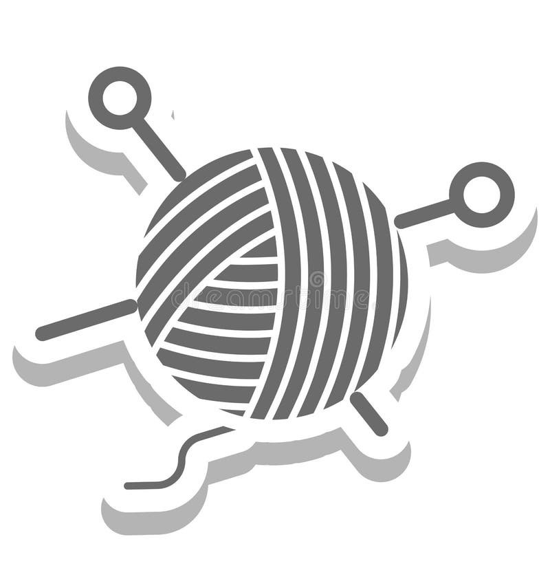 Thread Ball Isolated Vector Icon for Sewing and Tailoring Stock Vector ...