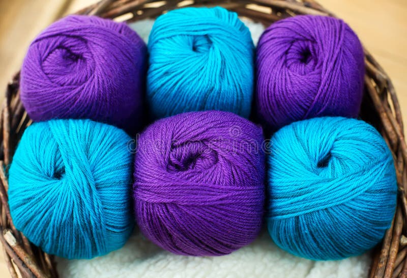 Thread in the basket stock image. Image of green, wool - 28381829