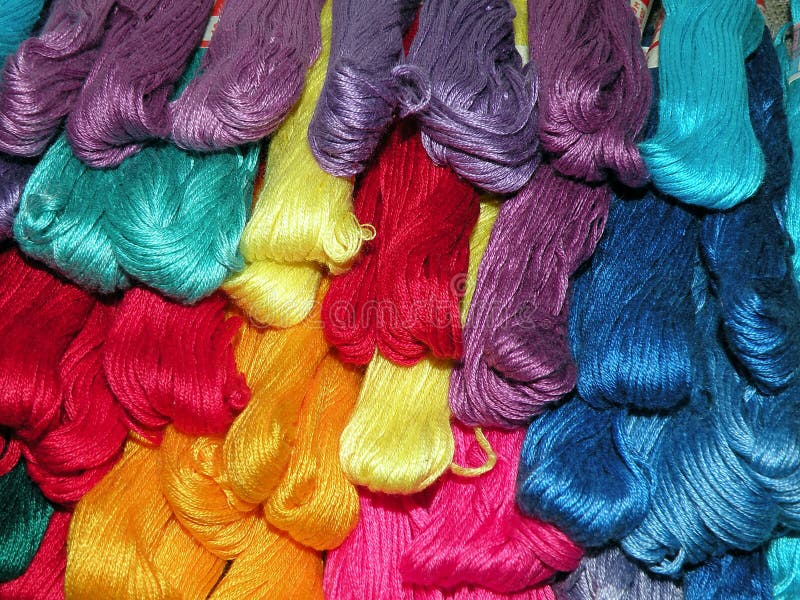 Thread bundles stock image. Image of blue, colorful, create - 14309937