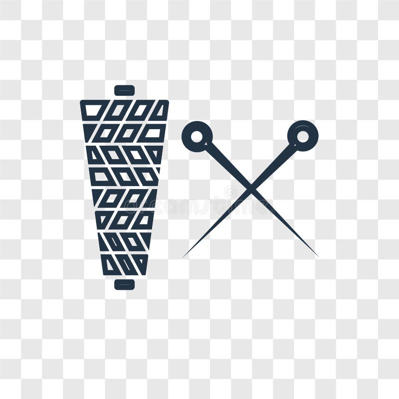 Thread Concept Vector Linear Icon Isolated on Transparent Background ...