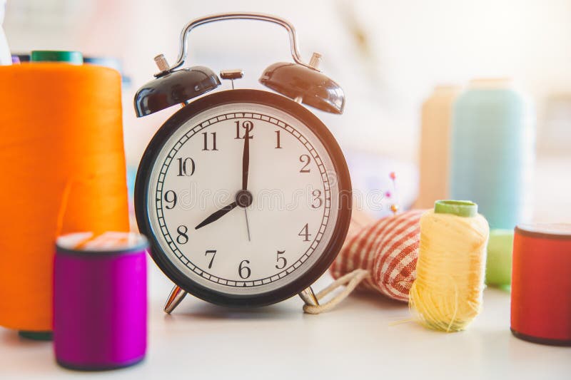 Thread Cone with Vintage Time Clock for Spend Your Free Time with ...