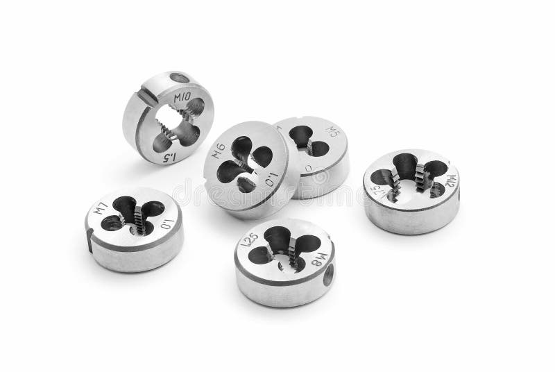 Thread cutting die stock photo. Image of carving, isolated - 37065550