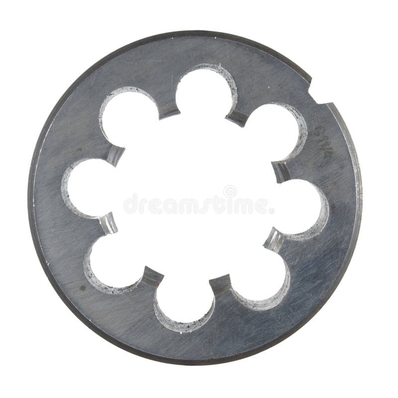 Thread cutting tool (die) stock image. Image of work - 48133793