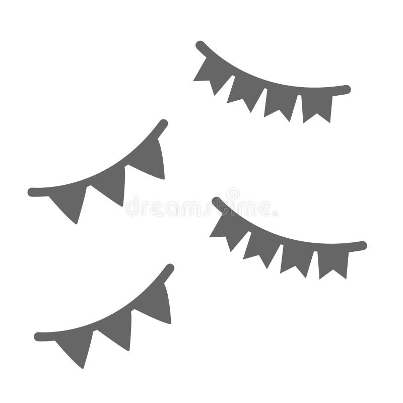 Thread with Flags, Vector Illustration Stock Vector - Illustration of ...