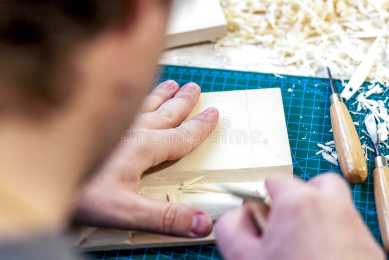 Thread. Handmade by the Master. Tools for Carving Stock Photo - Image ...