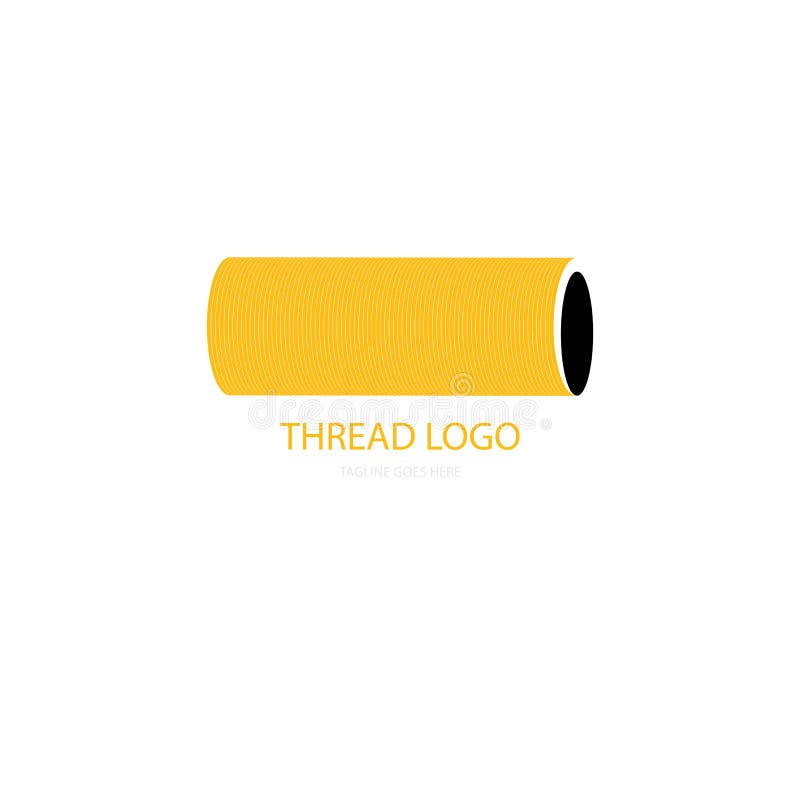 Thread icon logo vector stock vector. Illustration of brand - 232882261