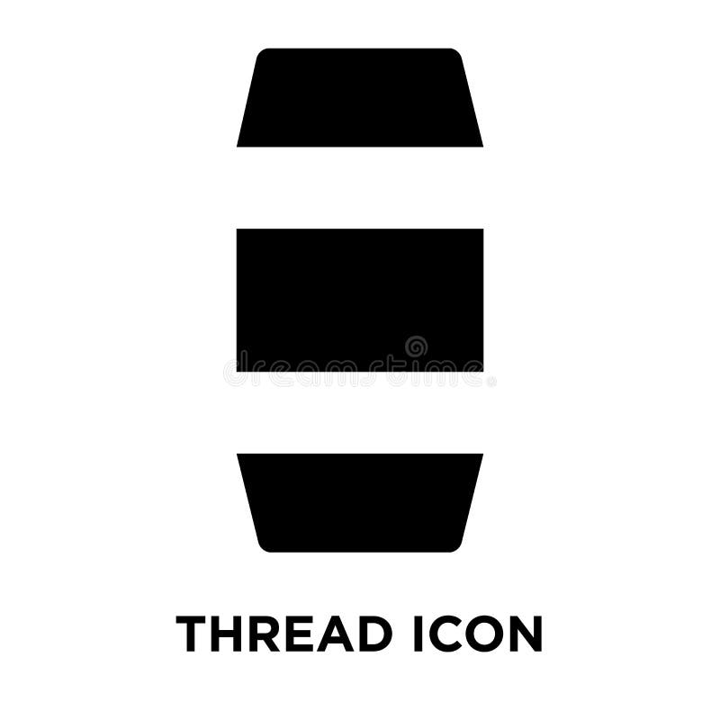 Thread Icon Vector Isolated on White Background, Logo Concept of Stock ...