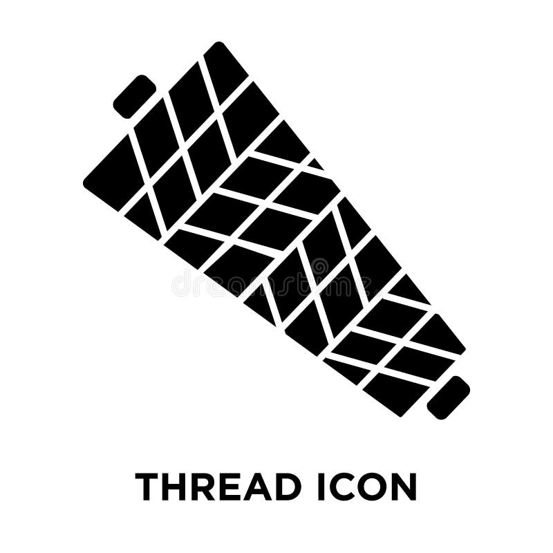 Thread Icon Vector Isolated on White Background, Logo Concept of Stock ...