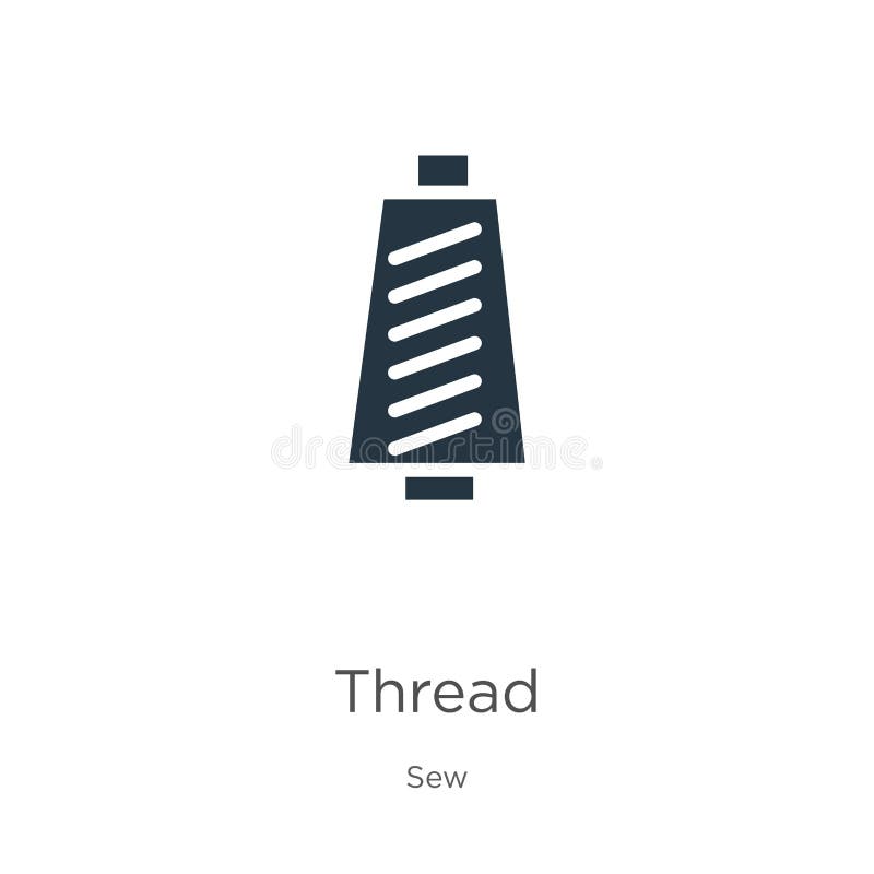 Thread Icon Vector. Trendy Flat Thread Icon from Sew Collection ...