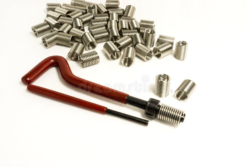 Thread inserts stock photo. Image of disassemble, iron - 95785418