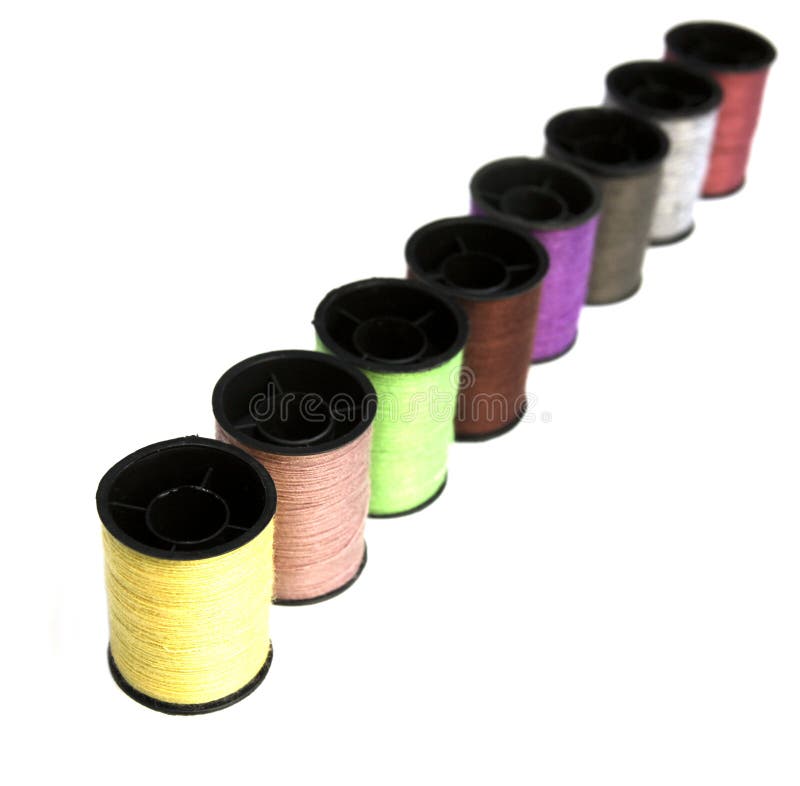 Thread isolated stock image. Image of cotton, needle - 36481083