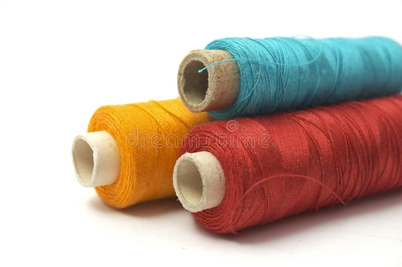 Spool of thread stock image. Image of clothing, isolated - 19132139