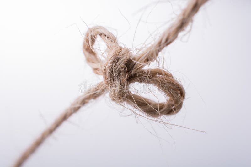 Thread Knot on a Light Color Background Stock Image - Image of loop ...