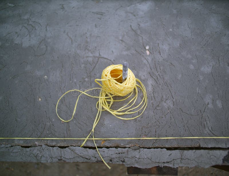 Leveling the Foundation with Sand for Laying Paving Slabs Stock Image ...