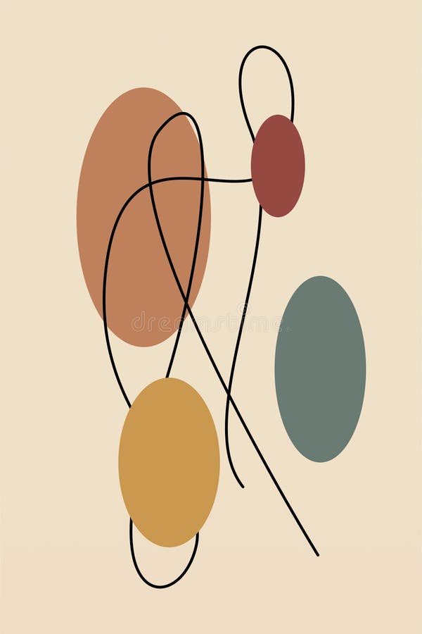 Thread Line Wall Art Decoration Stock Vector - Illustration of abstract ...