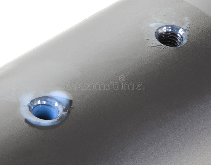 Locking Compound in a Rifle Receiver Hole Stock Image - Image of ...