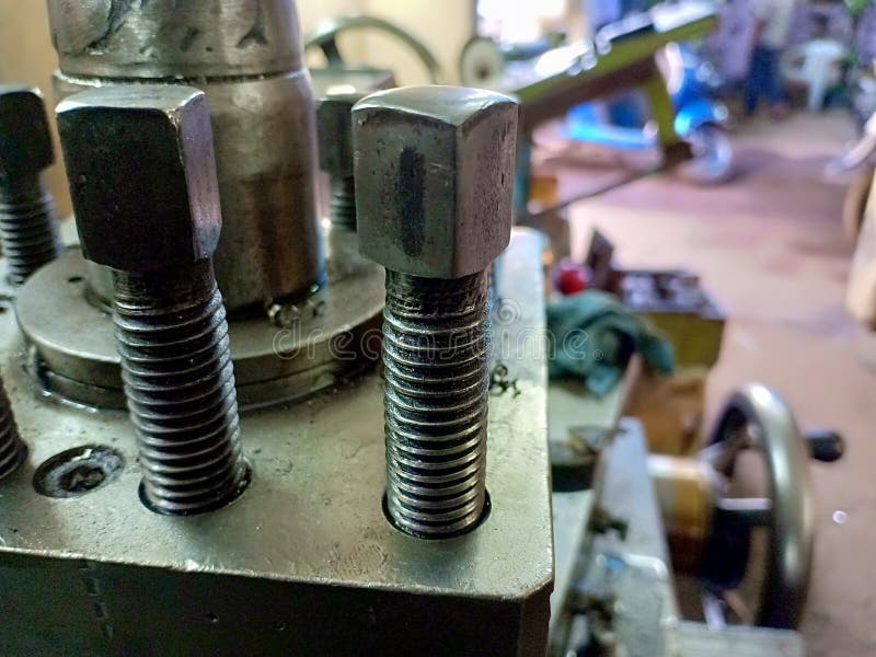 Bolt of tool holder stock image. Image of bolt, metal - 126062291