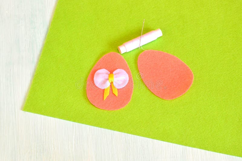 Thread, Needle, Felt - Sewing Set Easter Egg Stock Photo - Image of ...