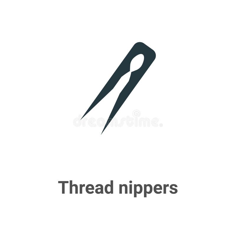 Thread Nippers Vector Icon on White Background. Flat Vector Thread ...