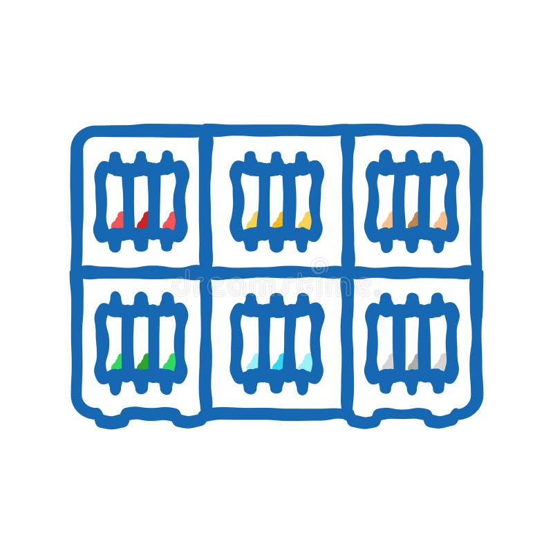 Thread Organizer Embroidery Hobby Icon Doodle Illustration Stock Vector ...