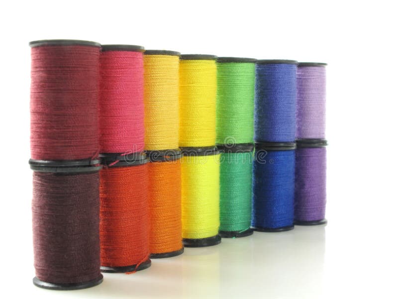 Thread Perspective stock image. Image of closeup, white - 17141665