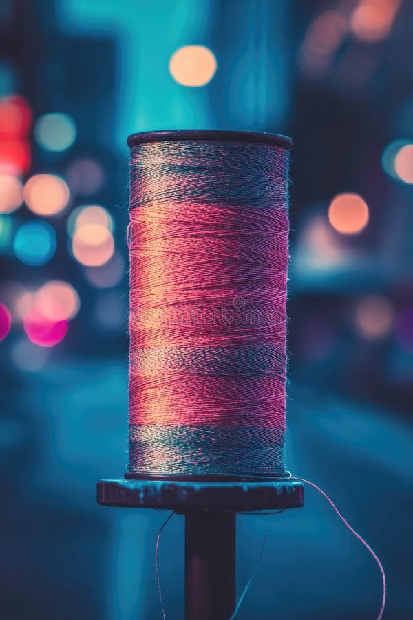Thread on Pole stock image. Image of fabric, textile - 378623097