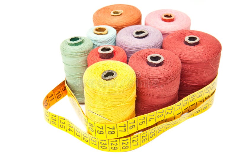 Thread on a reel stock image. Image of needlework, pattern - 22503101