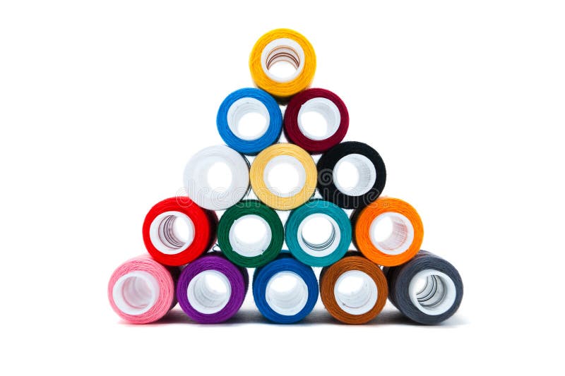Thread reels stock photo. Image of pink, thread, colorful - 19293550