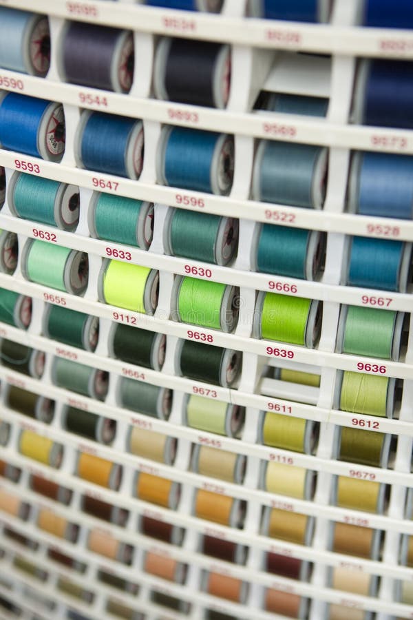 Thread reels stock image. Image of industry, string, yellow - 26216543