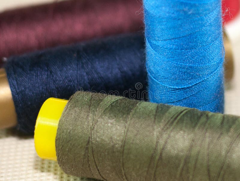 Thread reels stock photo. Image of embroidery, design - 36246088