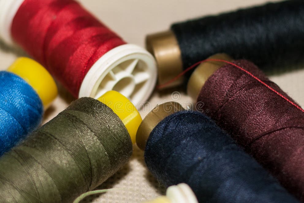 Thread reels stock image. Image of spool, repair, fashion - 36246093