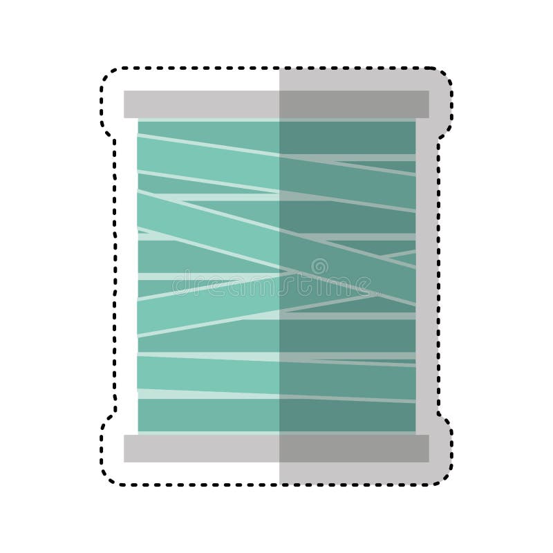Thread roll isolated icon stock illustration. Illustration of thread ...