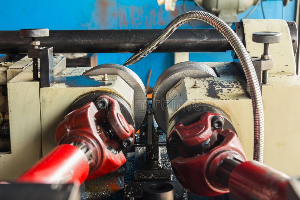 Thread rolling machine stock photo. Image of metalwork - 99028008