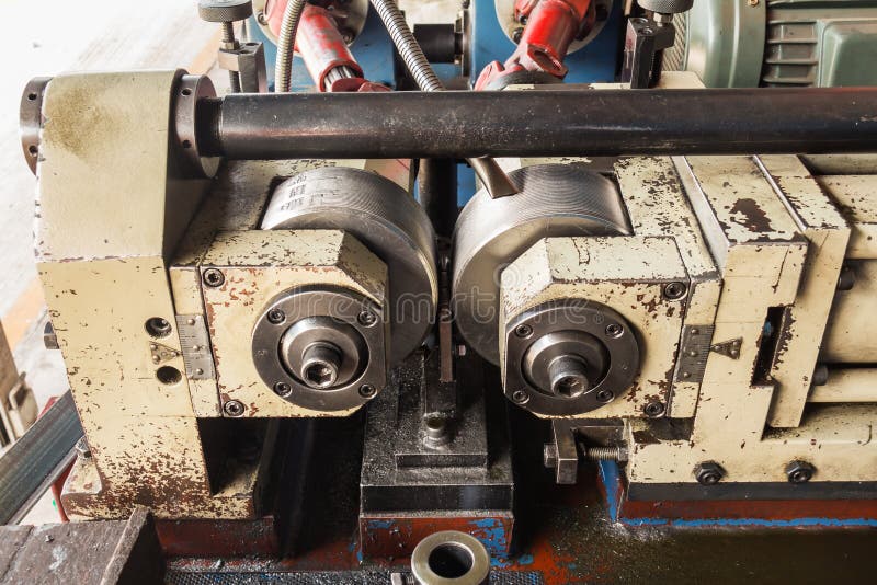 Thread rolling machine stock photo. Image of thread, helical - 99028012