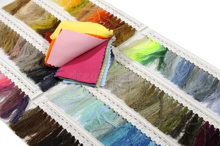 Thread sample color card stock photo. Image of palette - 141879210