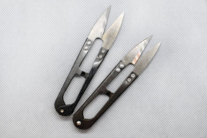 Thread Scissors. Equipment for the Work of a Seamstress Stock Image ...