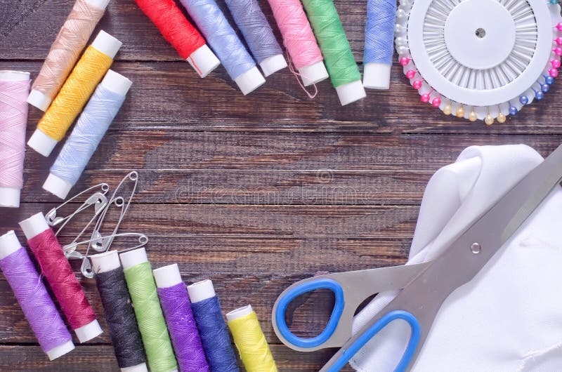 Thread and scissors stock photo. Image of sewing, creative - 36143214