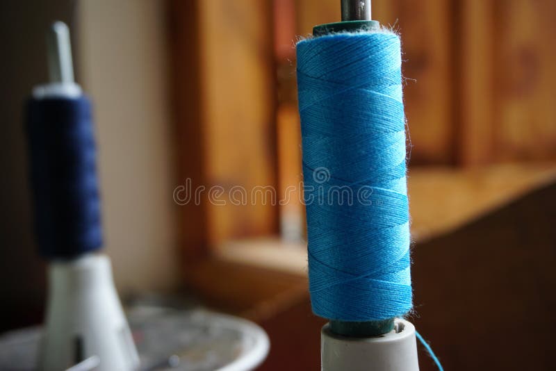 Thread for Sewing with a Natural Background Stock Photo - Image of ...