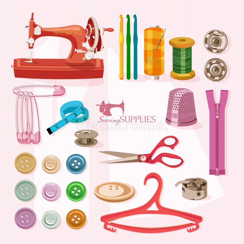 The Ways for To Sew Buttons, Tutorial, Scheme for Training Sewing Stock ...