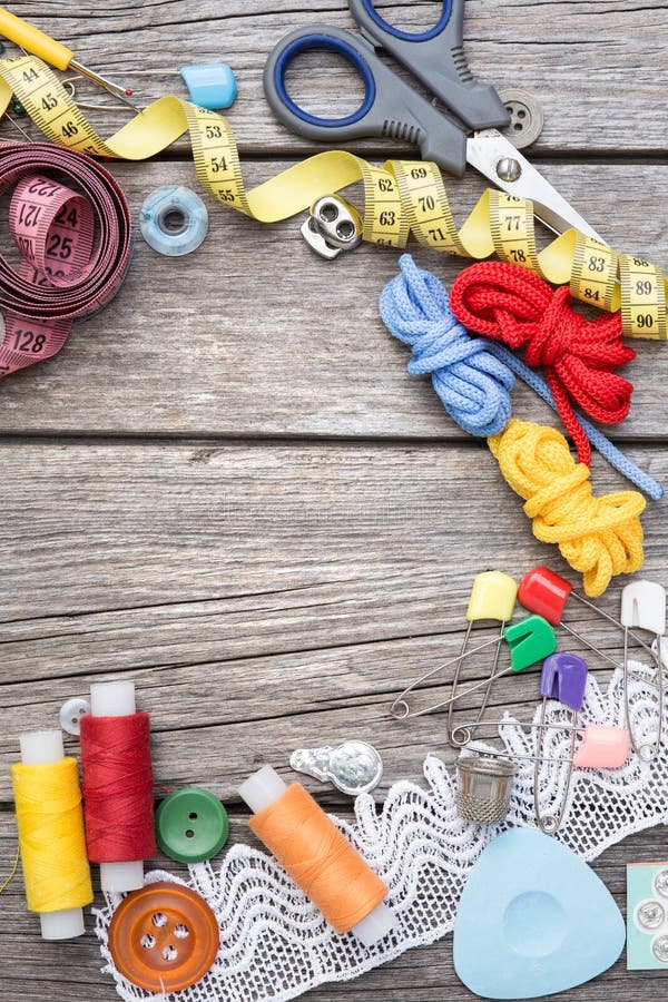 Thread and sewing stock image. Image of fabric, spool - 42902941