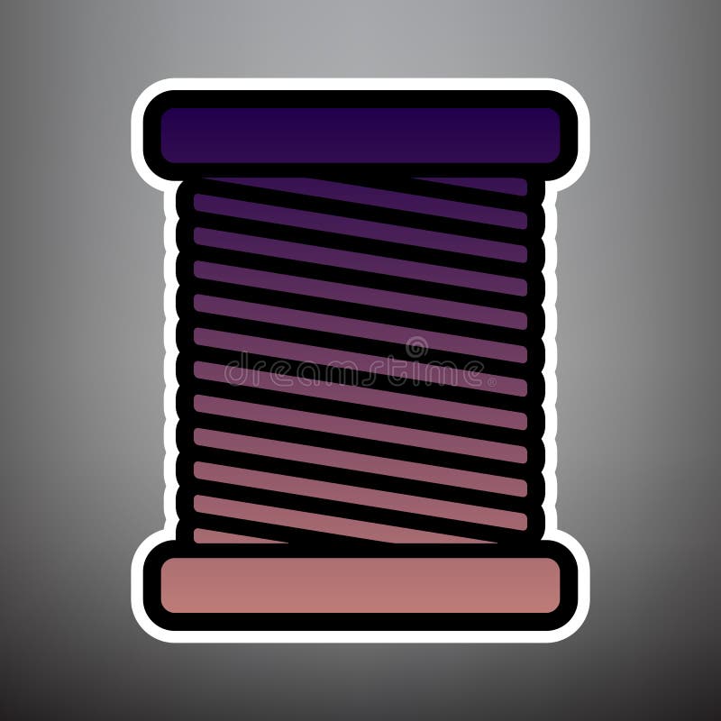 Thread Sign Illustration. Vector Stock Vector - Illustration of edge ...